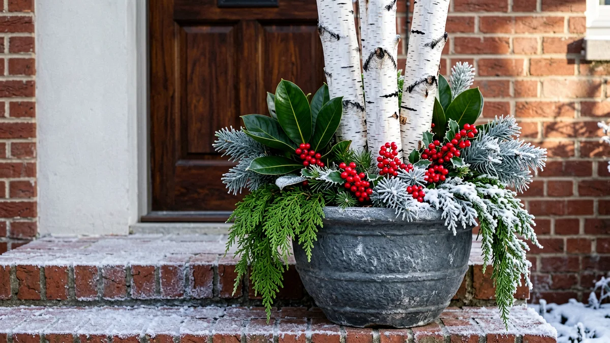 Winter Porch Pot Ideas: How to Keep Outdoor Containers Looking Good ...